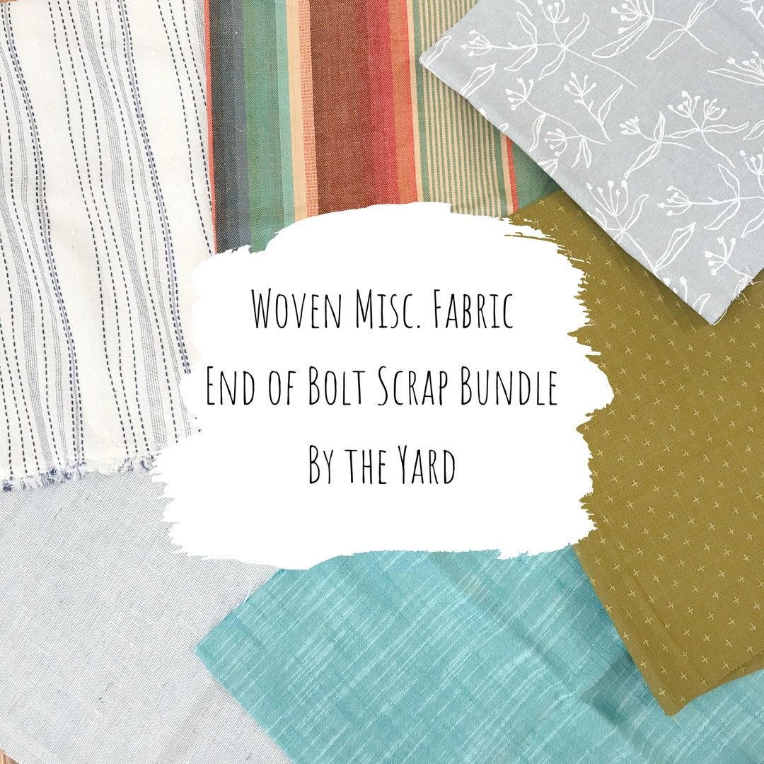 Woven Misc. End of Bolt Scrap Bundle (by the Yard) - Etsy