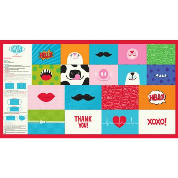 Safety First Face Mask Panel | Etsy