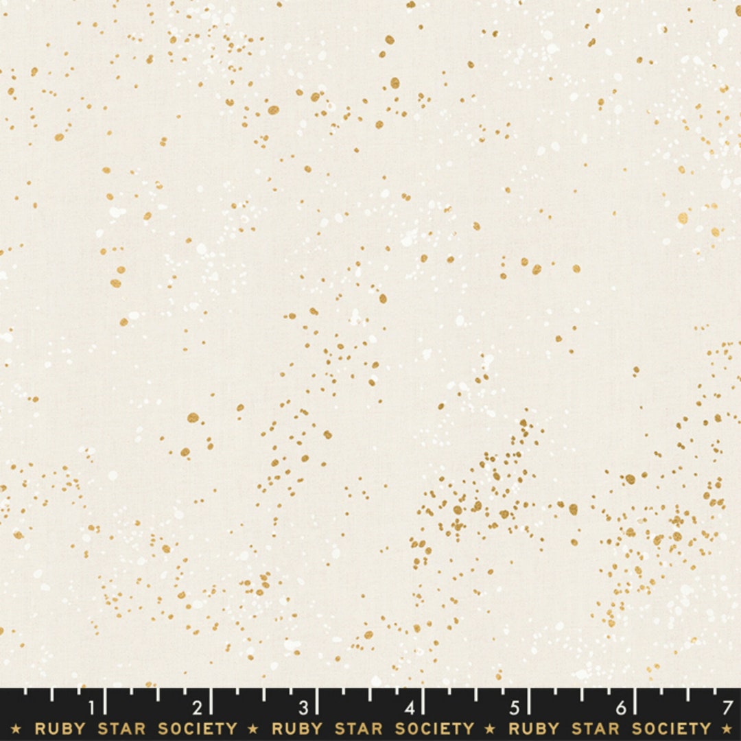 Ruby Star Society - Speckled in White / Gold Metallic - Etsy