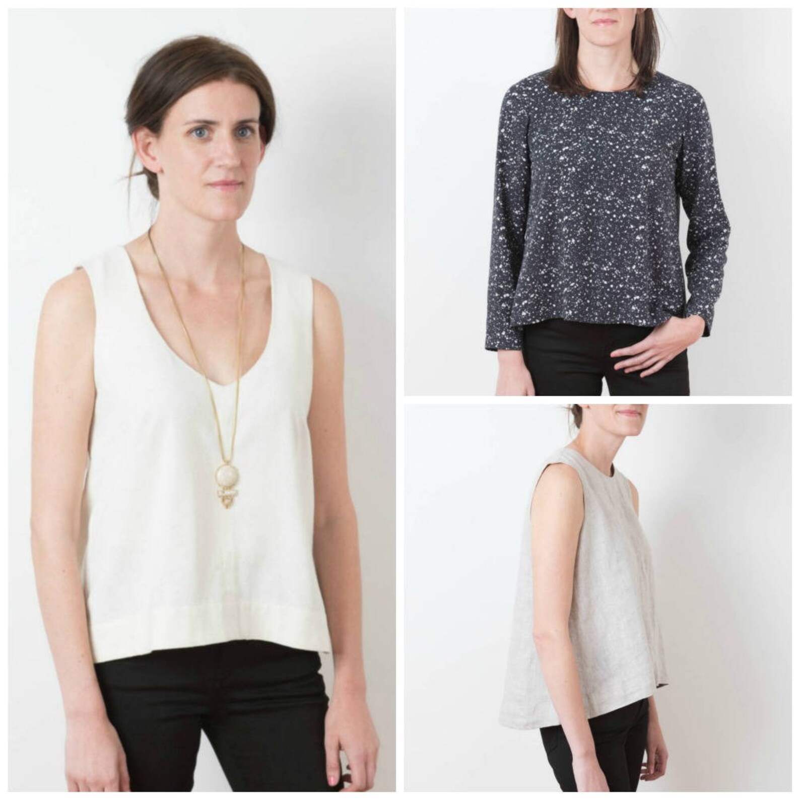 Grainline Studio Hadley Top Pattern paper - Etsy