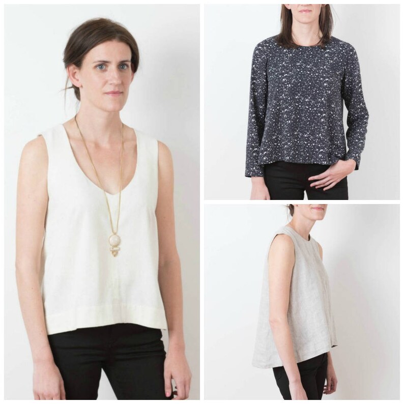 Grainline Studio Hadley Top Pattern paper - Etsy