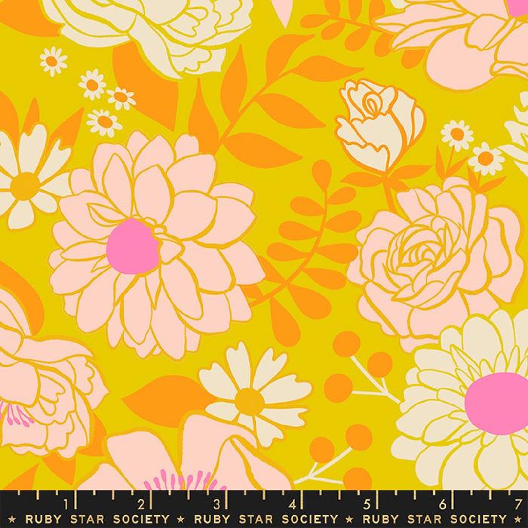 Ruby Star Society Rise and Shine Collection Morning Bloom in Golden ...
