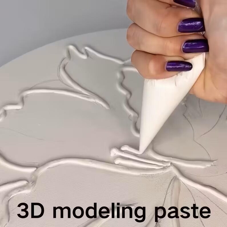 SET of 5 RECIPES: How to Make Flexible Acrylic Texture Paste (DIY Art ...