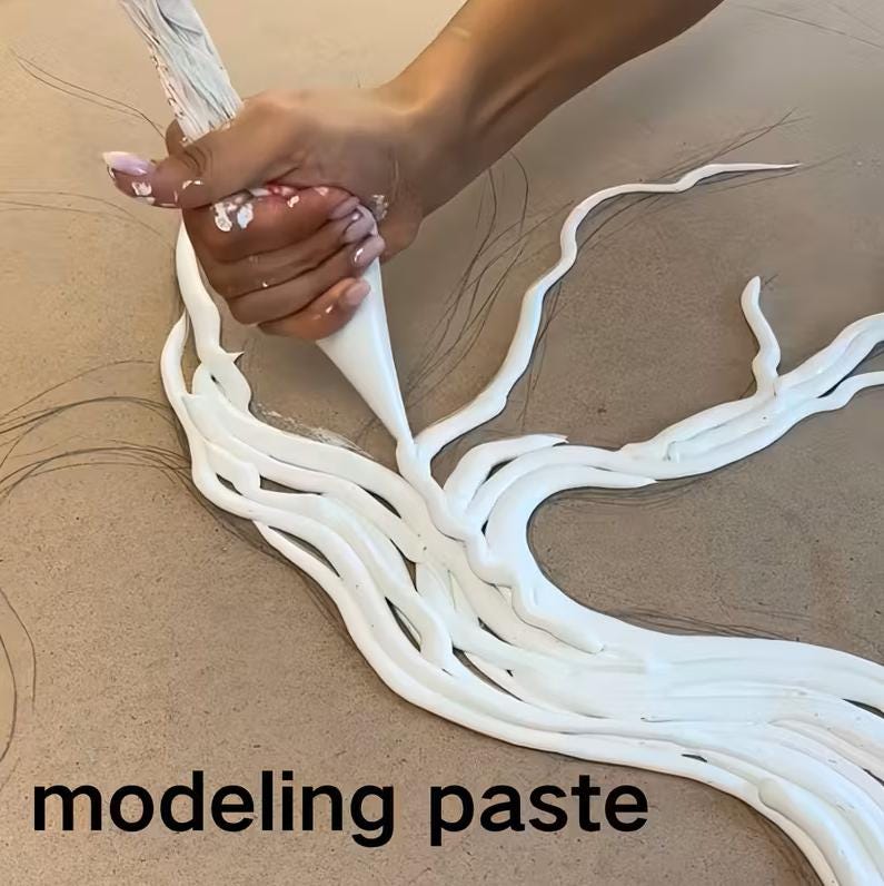 SET of 5 RECIPES: How to Make Flexible Acrylic Texture Paste (DIY Art ...