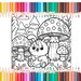 Whimsical Coloring Pages for Kids, Set of 6 - Etsy