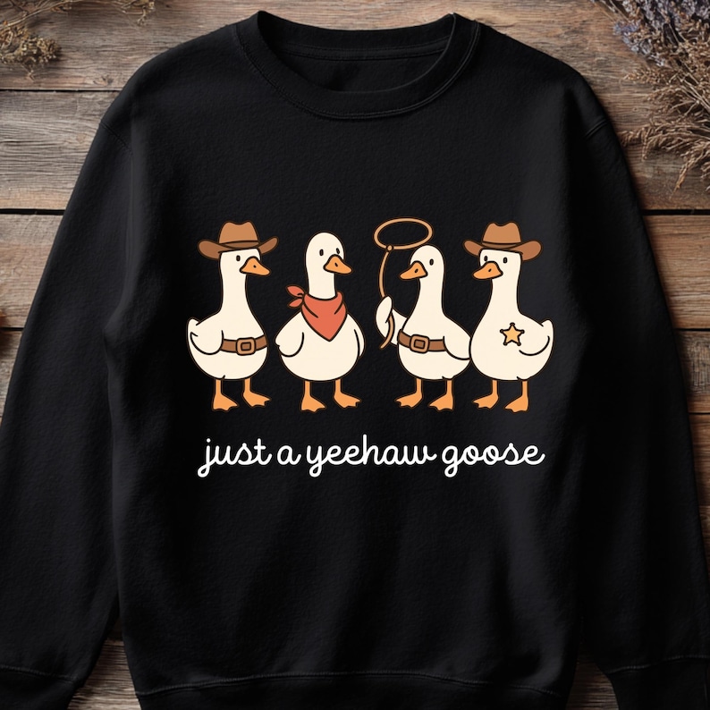 Cowboy Goose PNG, Funny Western Goose Clipart, Sheriff Goose ...