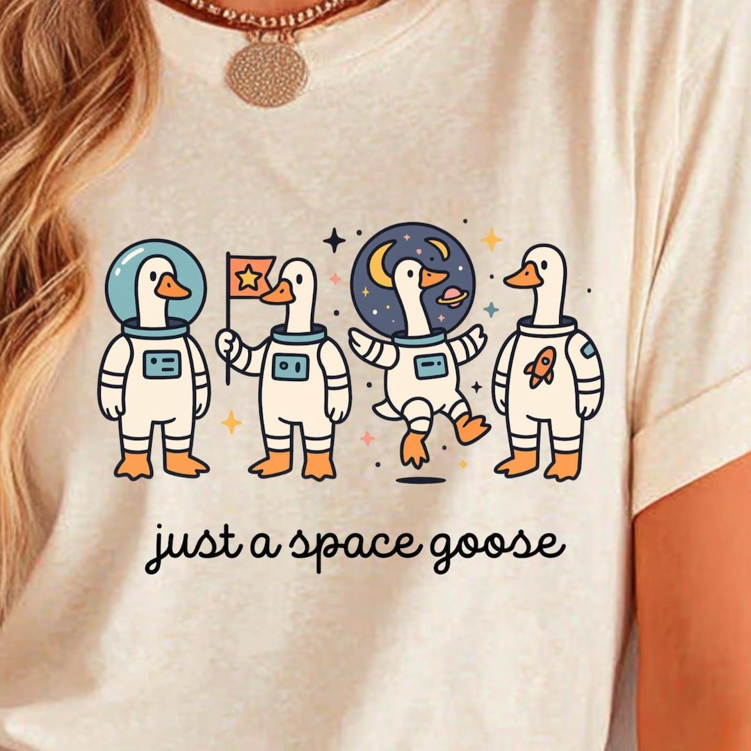 Astronaut Goose PNG, Funny Space Goose Clipart, Cute Goose in Spacesuit ...
