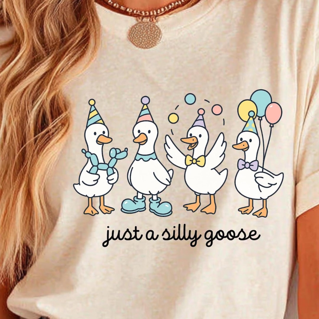 Funny Party Goose PNG, Cute Birthday Goose Clipart, Celebration Goose ...