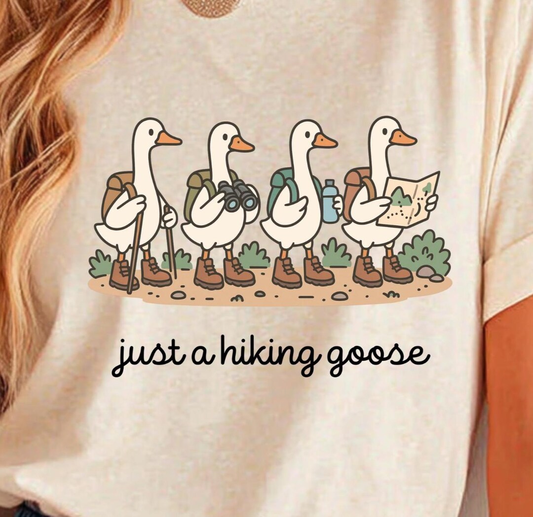Hiking Goose PNG, Camping Adventure Design (digital Download) - Etsy