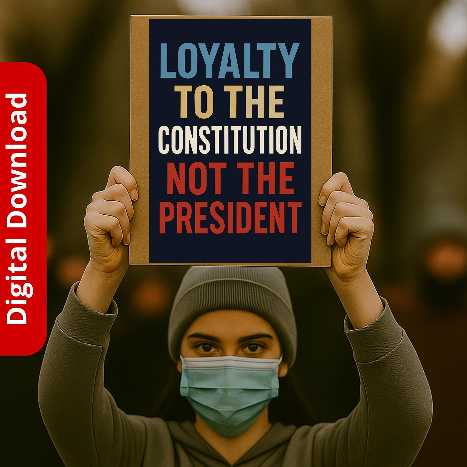 Printable Protest Sign – Constitution Poster – Instant Download – March ...