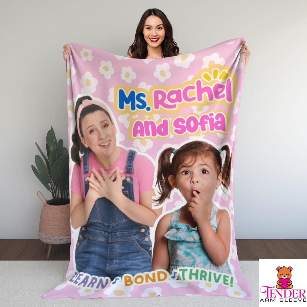 Personalized Miss Rachel Blanket: Custom Photo Baby Swaddle, Plush ...