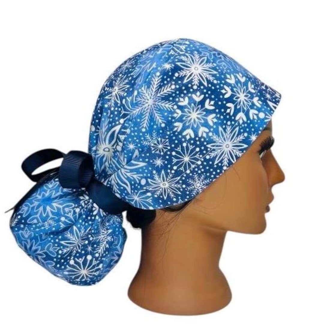 Surgical Scrub Cap With Ponytail Nurse Uniform Hat for Operating Room ...