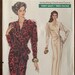 Very Easy, Very Vogue Sewing Pattern, Long and Short Dress With Sidetie ...