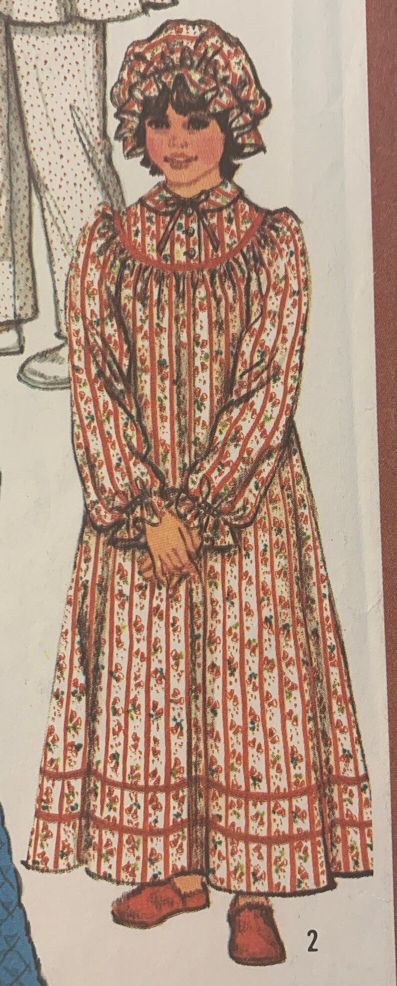 Girls and Chubbies' Nightgown, Pajamas, Robe and Hat Sewing Pattern ...