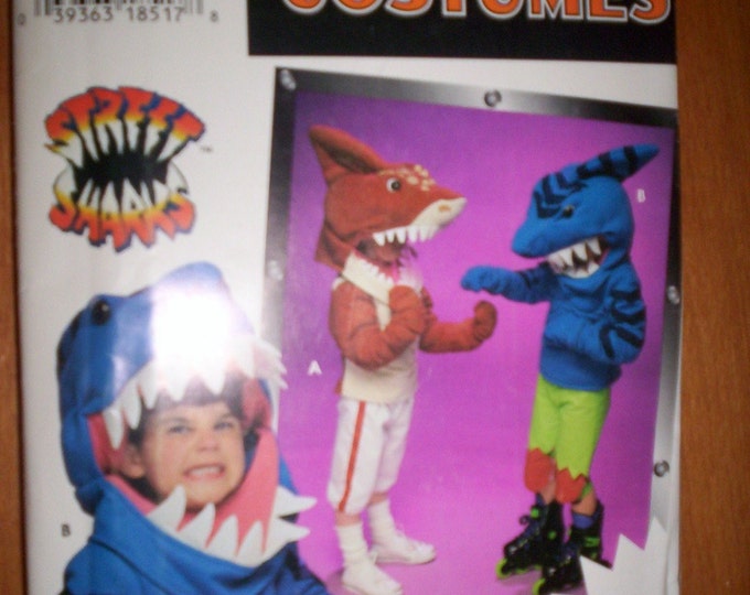 Child's Shark Costume Pattern Simplicity 0629 - Etsy