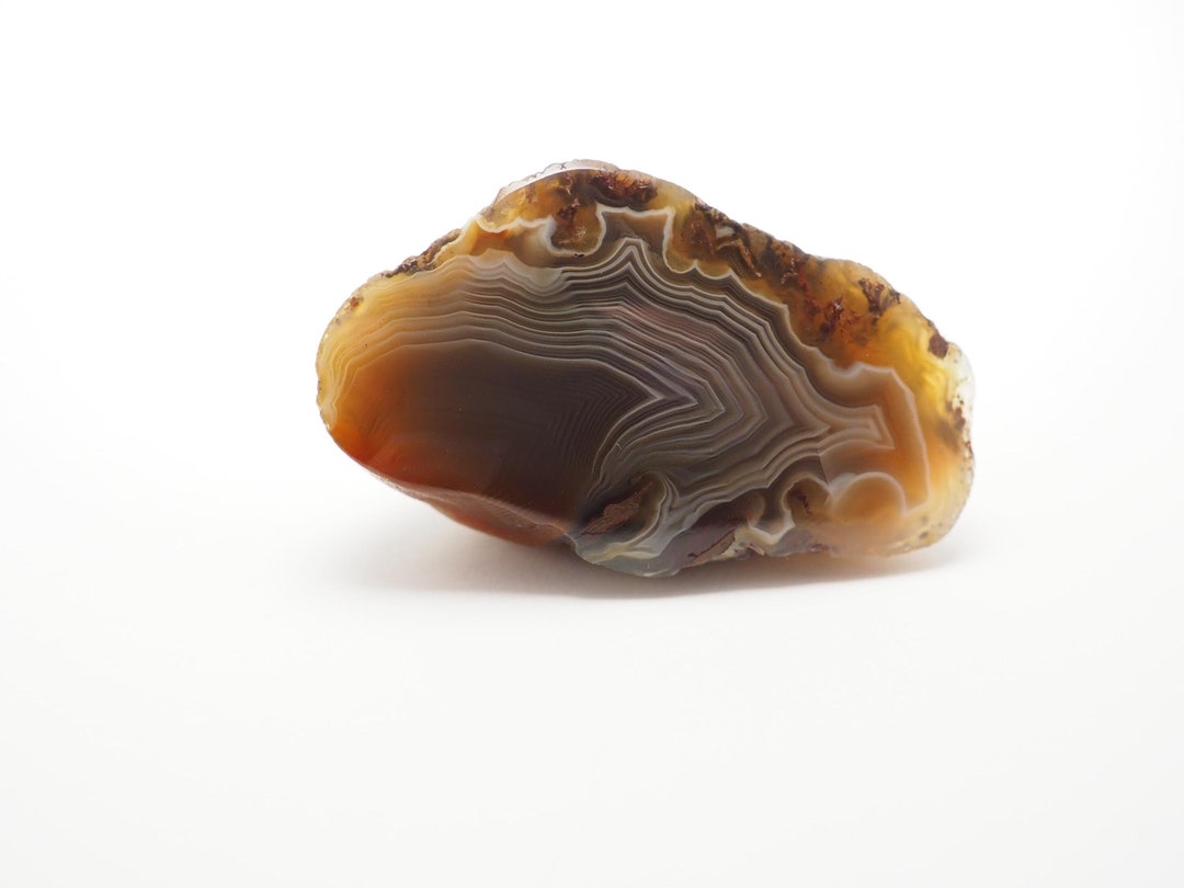 Lake Superior Agate (LSA) Face Polished - Parallax/shadow Banding - 1 ...