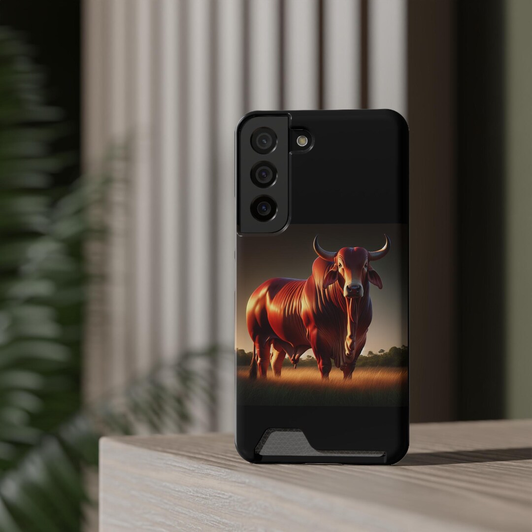 Phone Case - Red Brahman Bull Design - Etsy