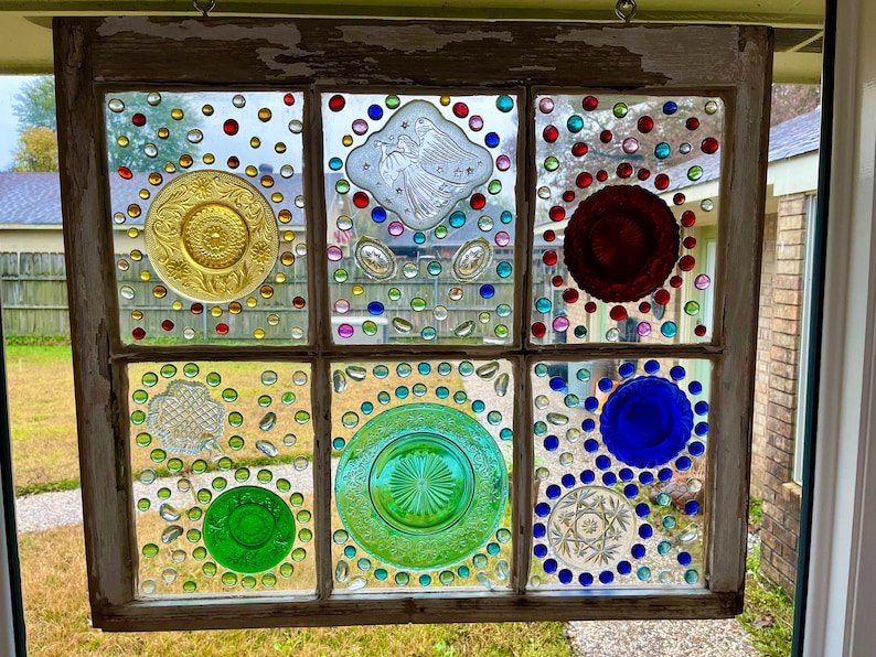 Vintage Sun Catcher, Plate Glass Window - Etsy