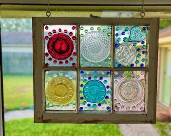 Vintage Sun Catcher, Plate Glass Window - Etsy