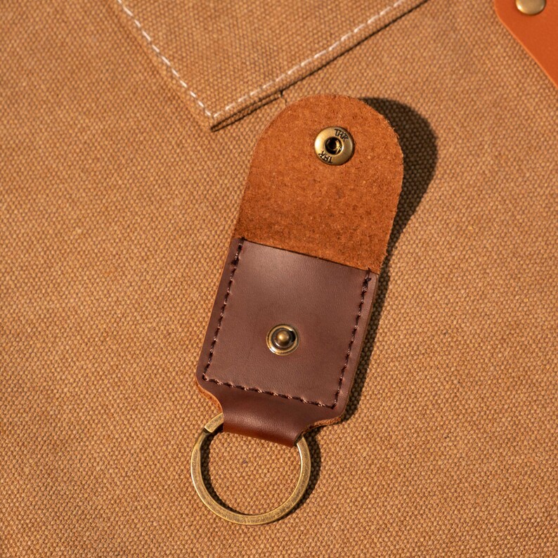 Embossed Initials Ring Holder, Travel Ring Case Keychain, Leather Ring ...