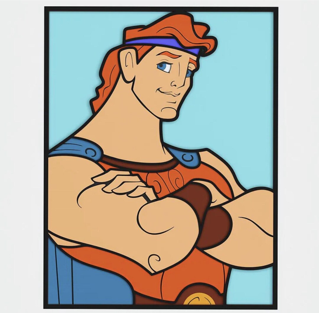 Hercules - 7 Layer Disney Laser Cut File Digital Download (svg Ai Dxf ...