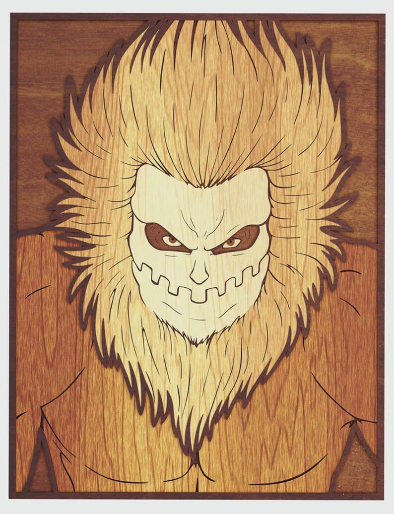 10 - Jaw Titan SVG, Attack on Titan Multilayer Cut File, 3D Layered SVG ...