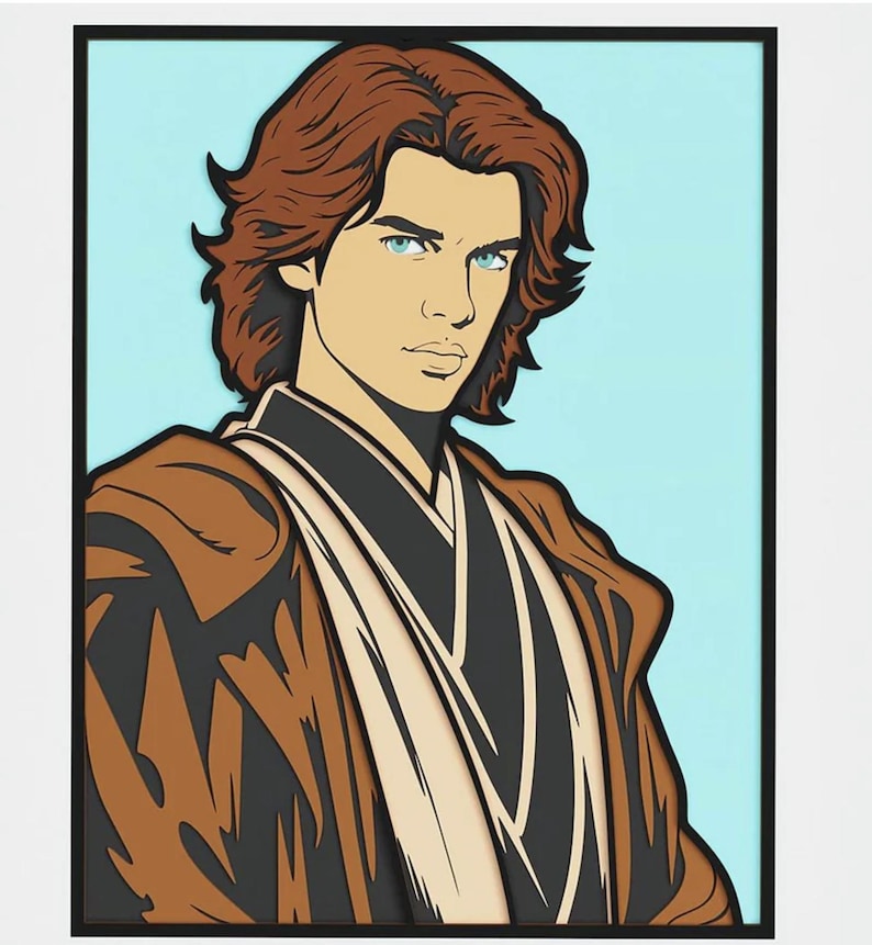 Anakin Skywalker - 7 Layer Star Wars Laser Cut File Digitaldownload ...