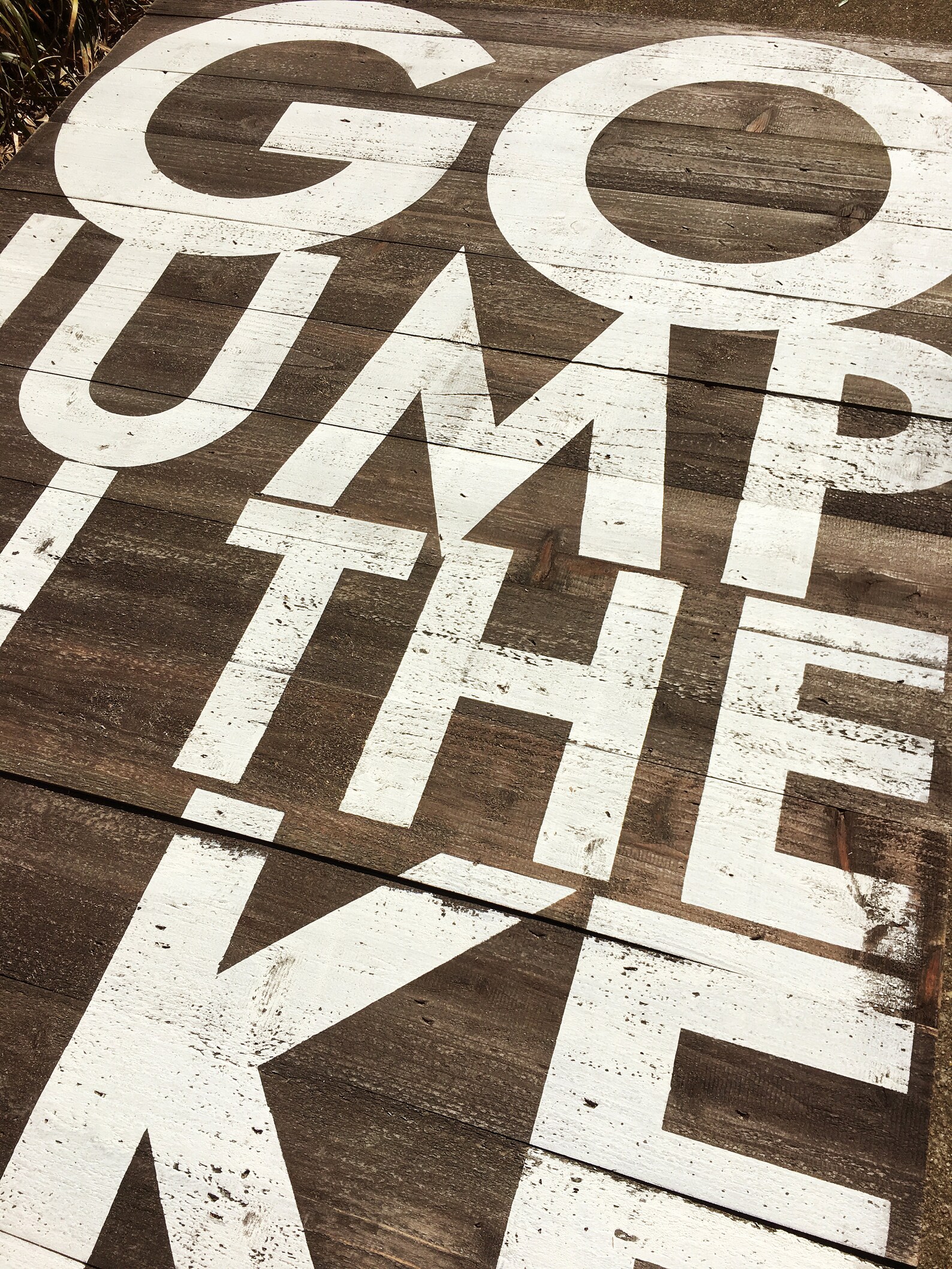 Huge Rustic Go Jump in the Lake Sign on Real Wood Cedar | Etsy