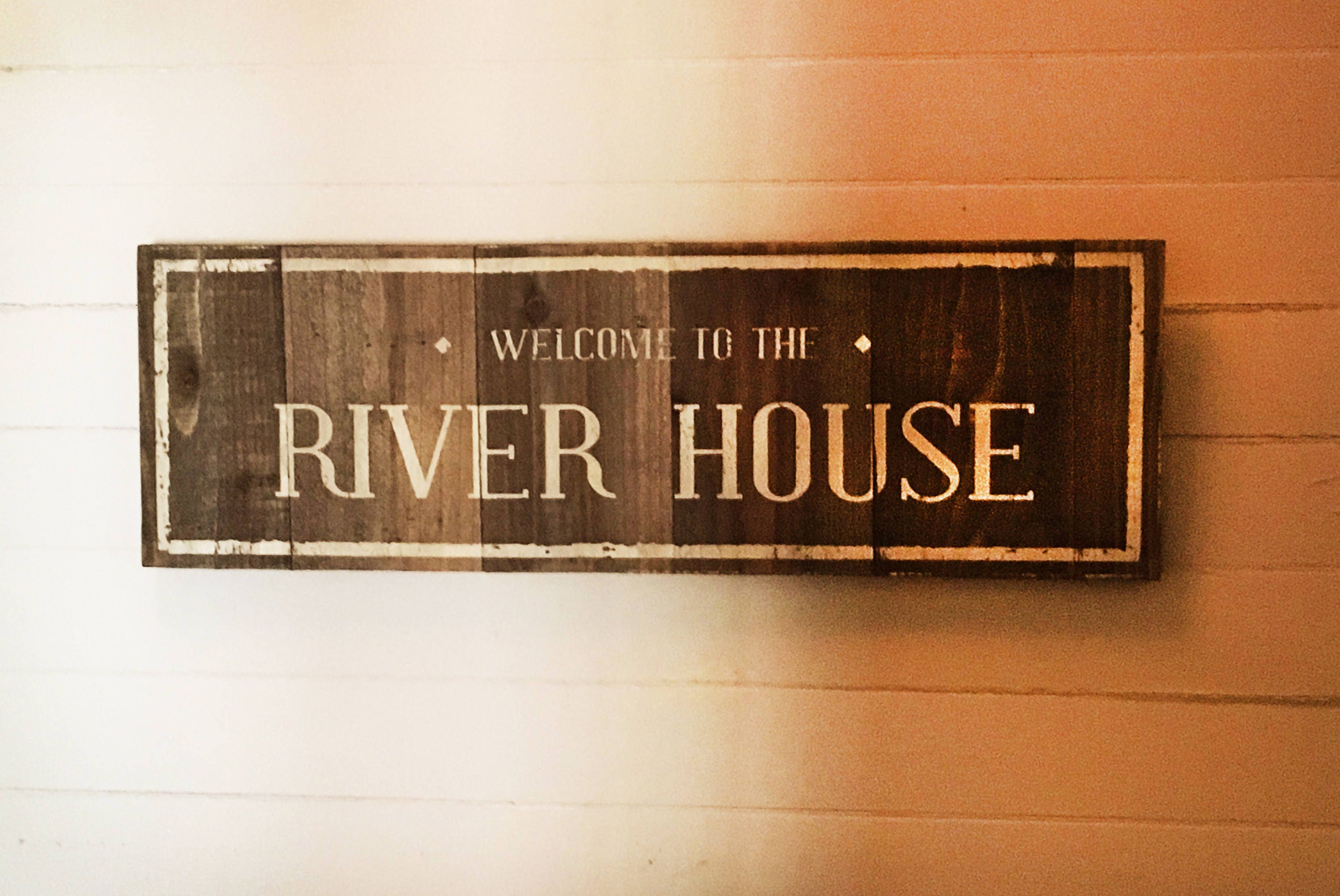 River Sign Cedar Welcome to the River House 9x29 river house | Etsy