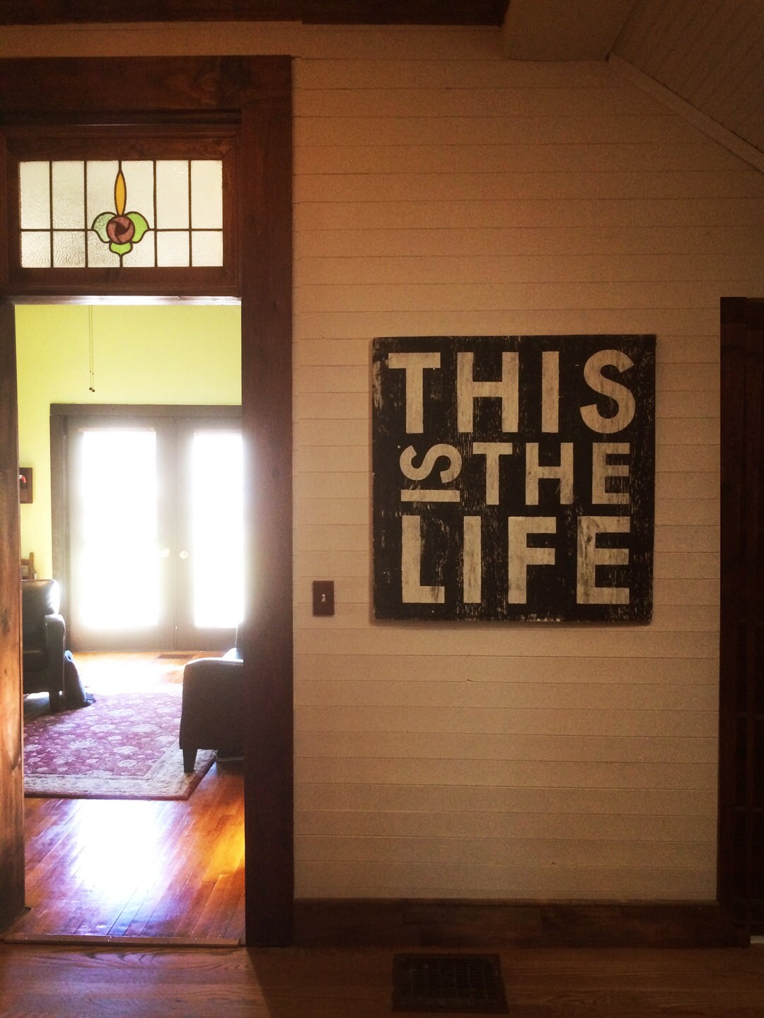 This is the Life Wooden Sign, Rustic Wall Decor, Loft Decor, River ...