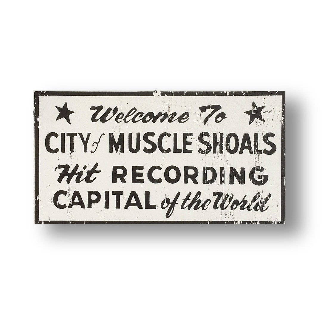 Muscle Shoals Sign: Rustic Distressed Wood Replica (11 X 19) - Etsy