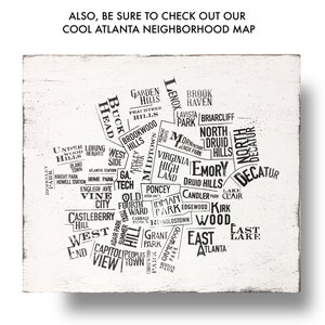 Rustic Wooden Neighborhood Sign Grant Park Sign on Cedar 7.5 X 33 ...