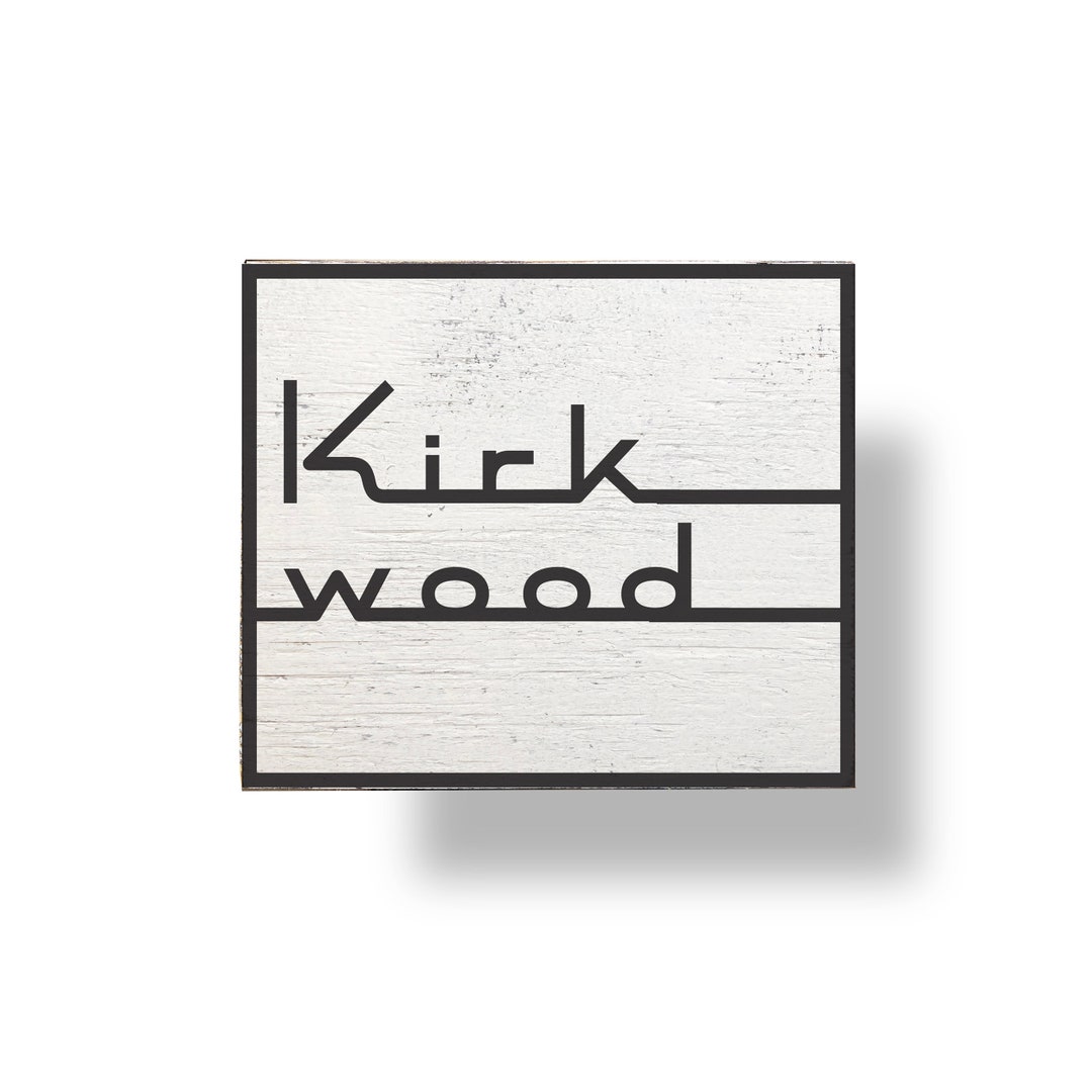 Modern Kirkwood Sign: Atlanta Neighborhood Rustic Wood Wall Decor ...