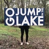 Huge Rustic Go Jump in the Lake Sign on Real Wood Cedar Planks, Choose ...