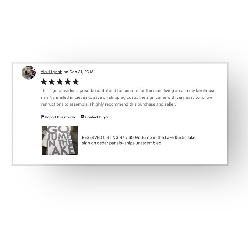 Huge Rustic Go Jump in the Lake Sign on Real Wood Cedar | Etsy