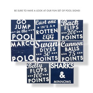 On Pool Time Sign *multiple Sizes Available* Pool Decor, Pool Rustic ...