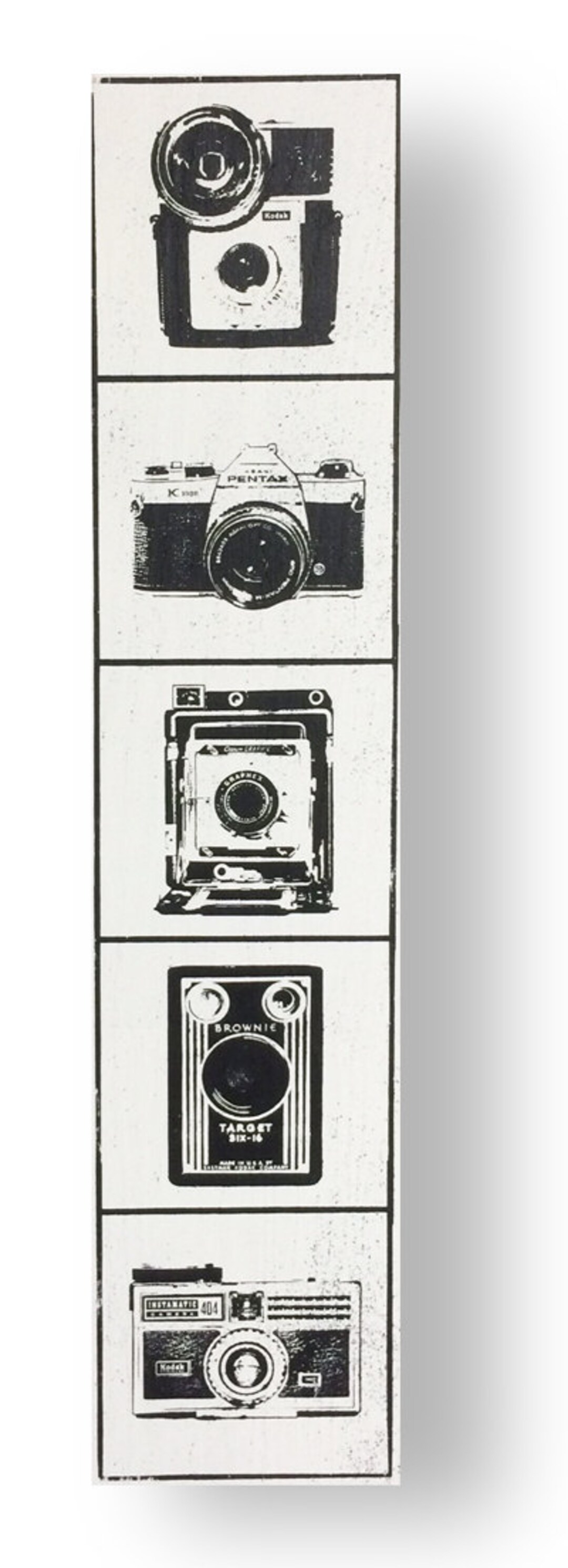 Vintage Retro Camera Sign Vertical 7 X 31 Rustic Wooden Sign - Etsy