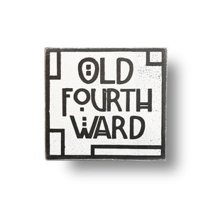 Old Fourth Ward Art Nouveau 7 X 7 Wooden Sign - Etsy