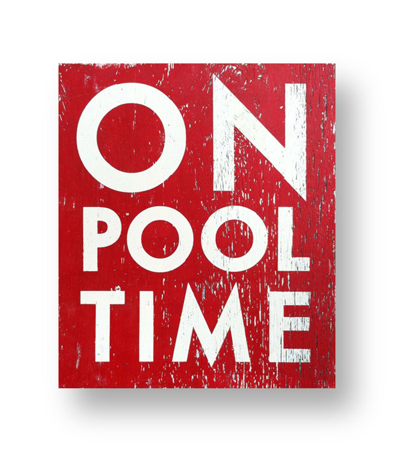 On Pool Time Sign multiple Sizes Available Pool Decor Pool - Etsy