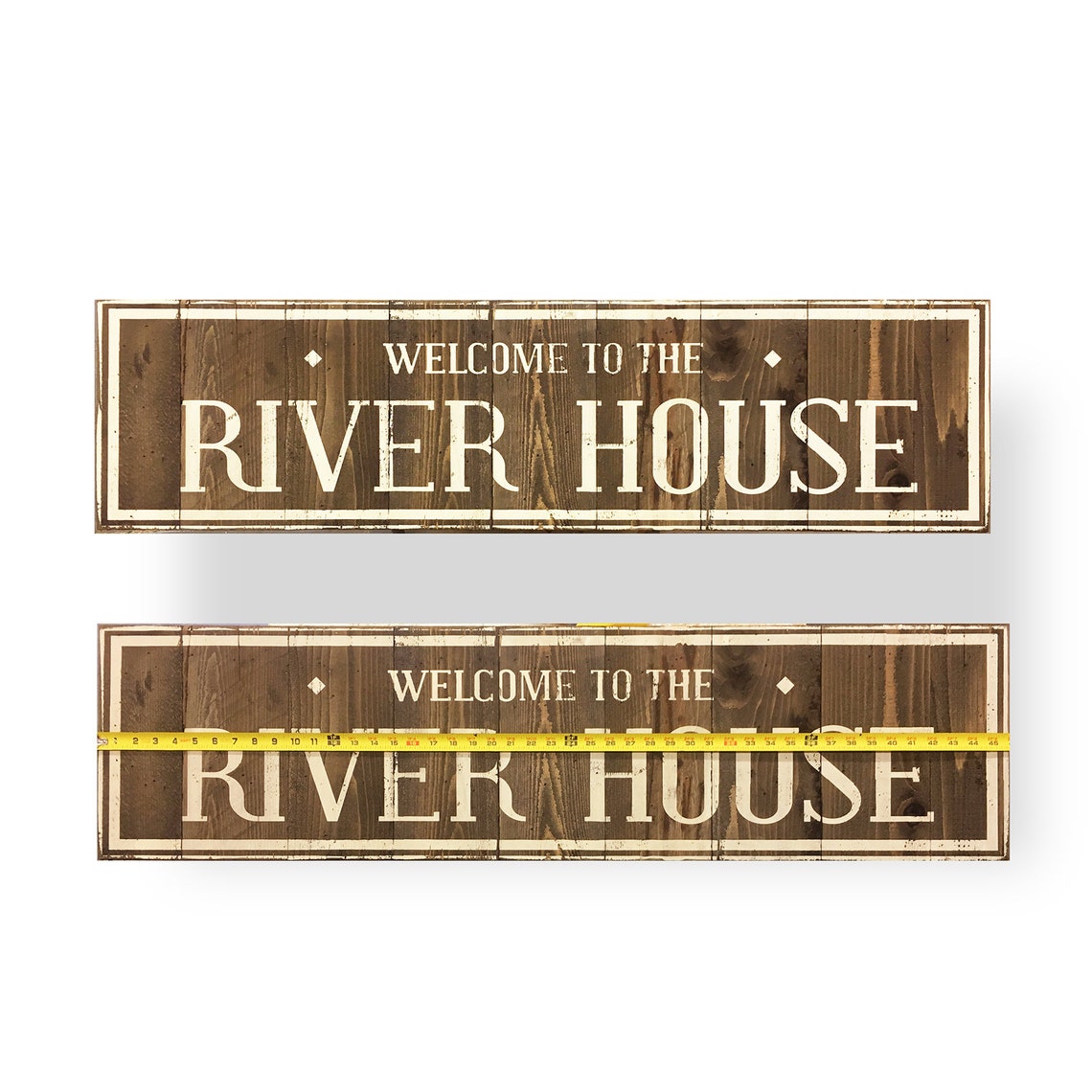 Welcome to the River House Large River Sign Cedar 12 X 46 - Etsy