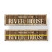 Welcome to the River House Large River Sign Cedar 12 X 46 River House ...