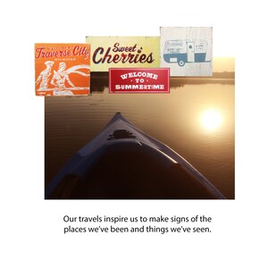 Set of 8 Wooden Lake Signs *multiple Sizes Available* 7 X 8 or 12 X 12 ...