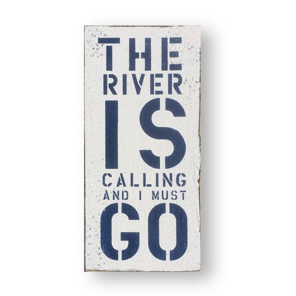 River Sign - Etsy