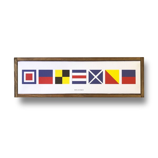 Nautical Flag Sign - Etsy