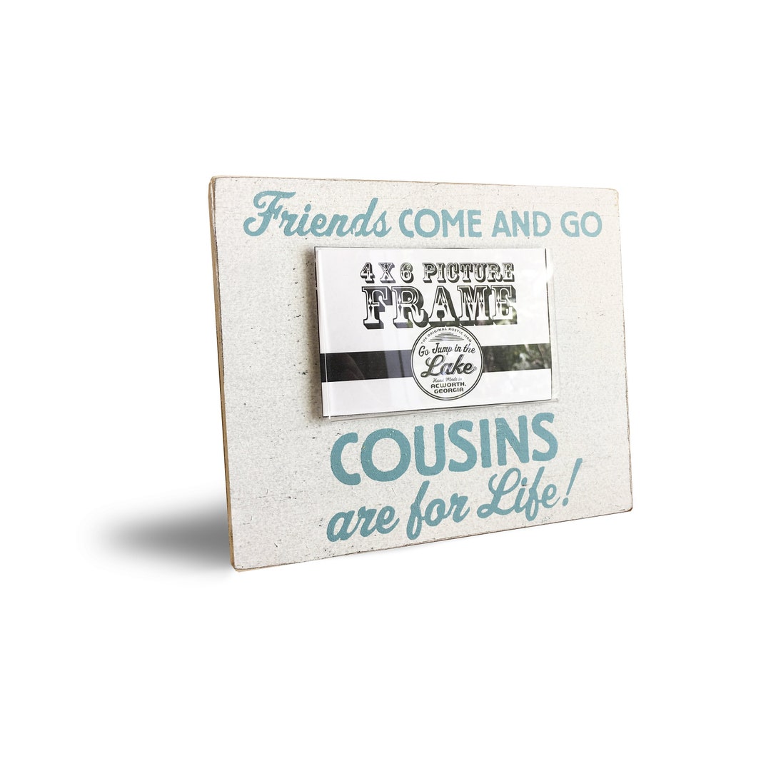 Cousins Photo Frame 9 X 11 Holds 4 X 6 Photo Cousins Gift Cousins Photo ...