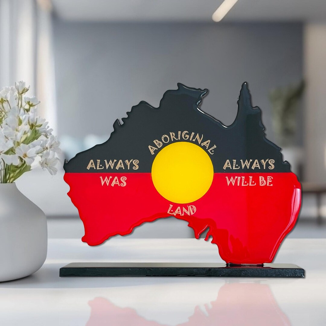 Aboriginal Australia Art – "always Was Always Will Be" Resin Map ...
