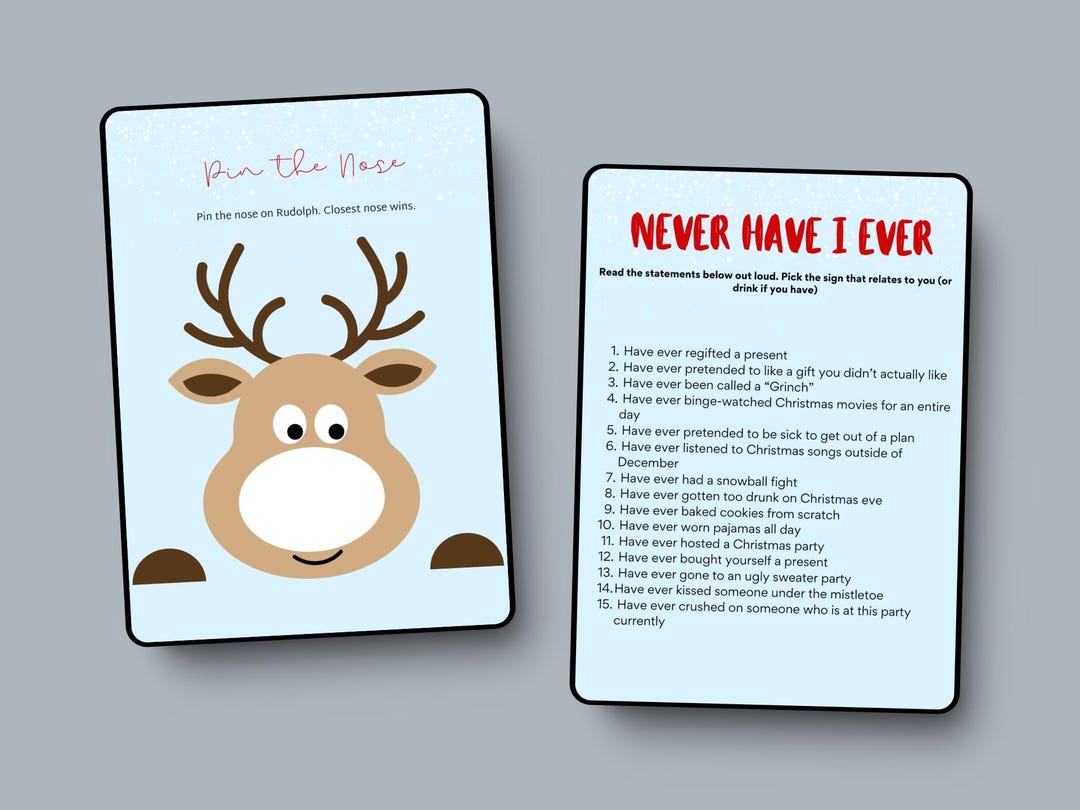 Christmas Holiday Winter Themed Games for Your Next Party Printable ...
