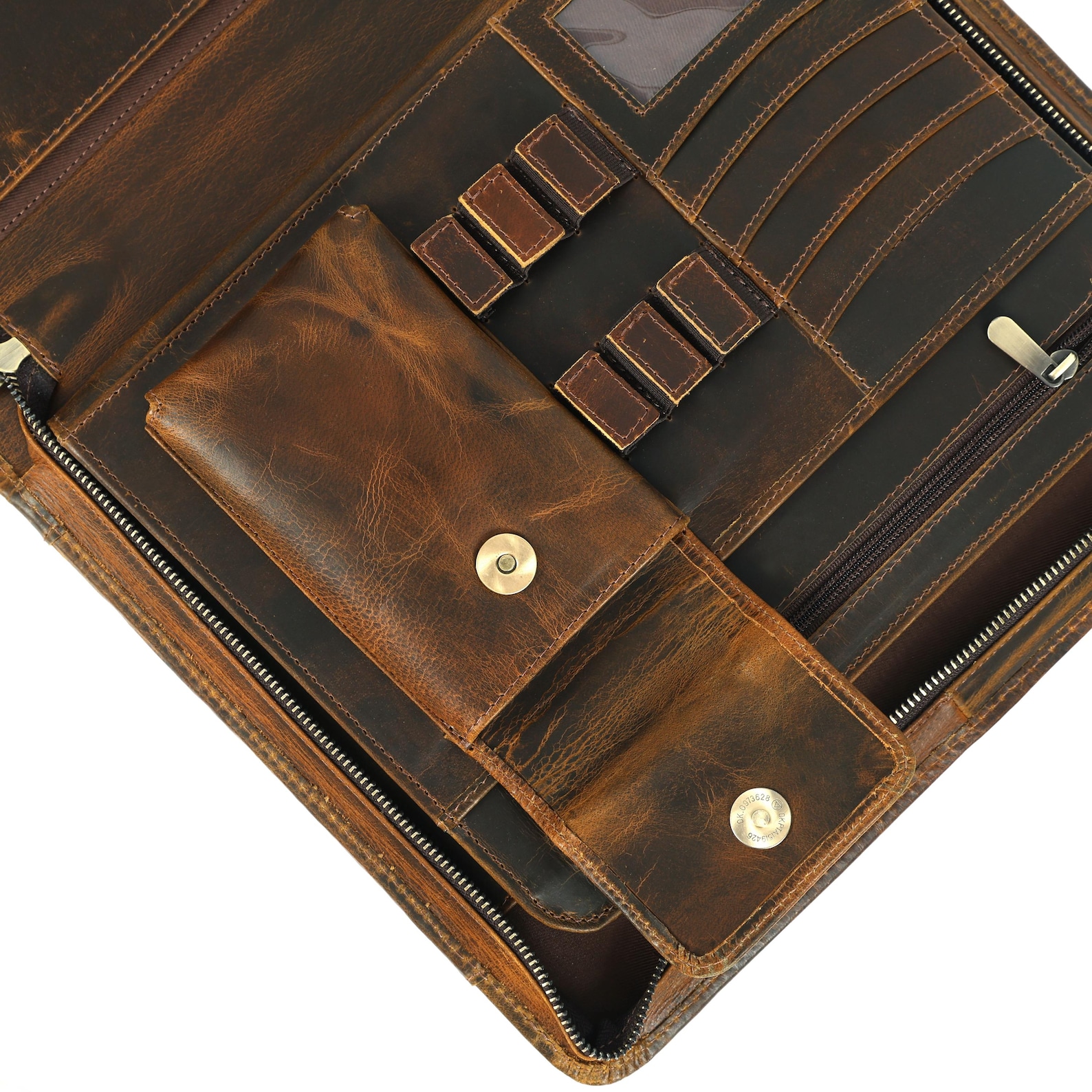 Personalized Full Grain Leather Padfolio – A4 Executive Organizer - Etsy