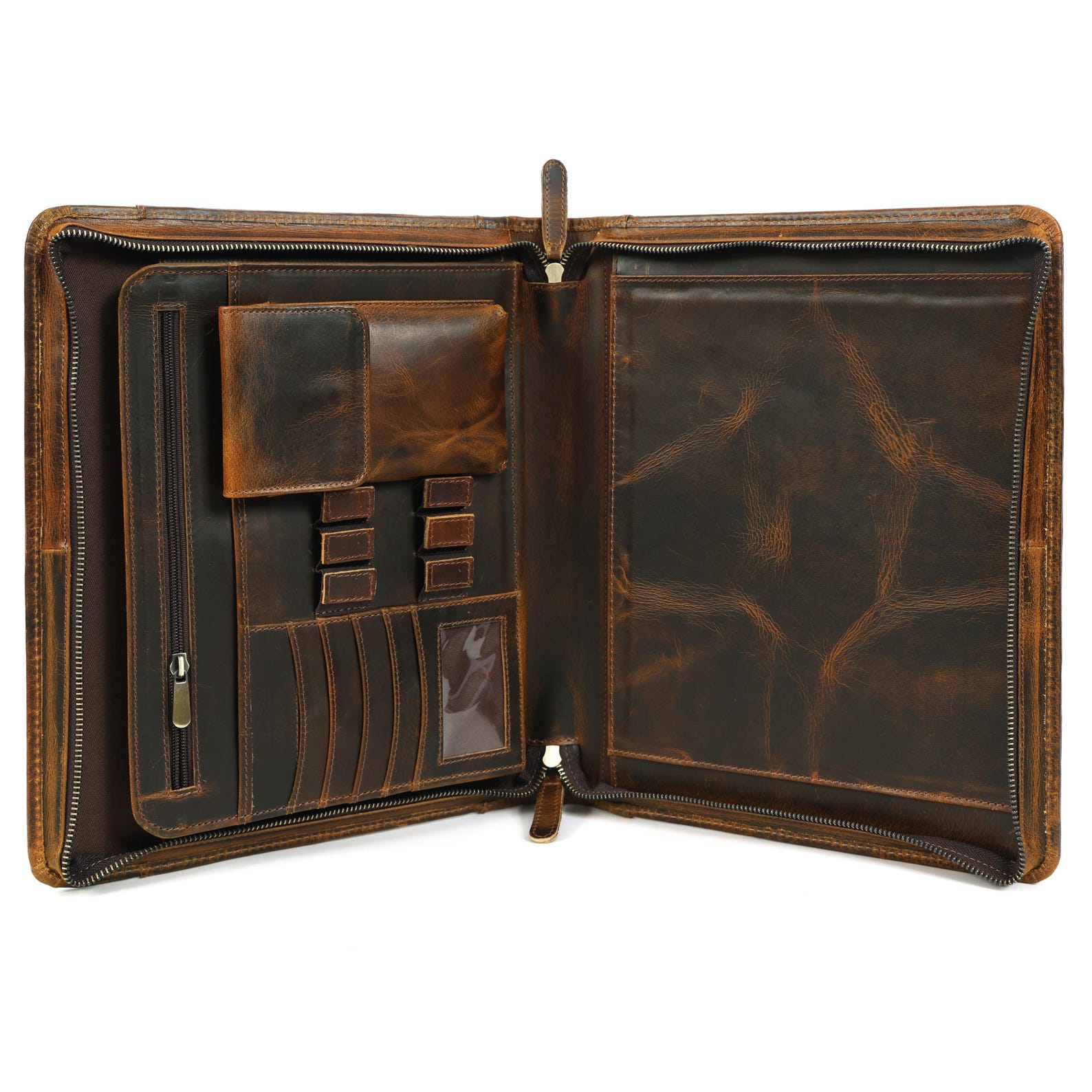 Personalized Full Grain Leather Padfolio – A4 Executive Organizer - Etsy