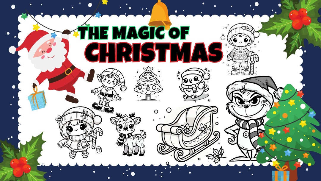 Christmas Drawings to Color Cute Christmas Drawings to Color Christmas ...